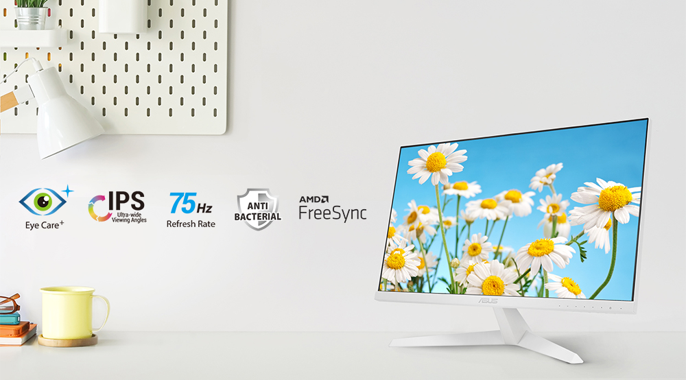 Asus VY249HE-W Eye Care 23.8" 75Hz 1ms (HDMI+Display) Fiyatı