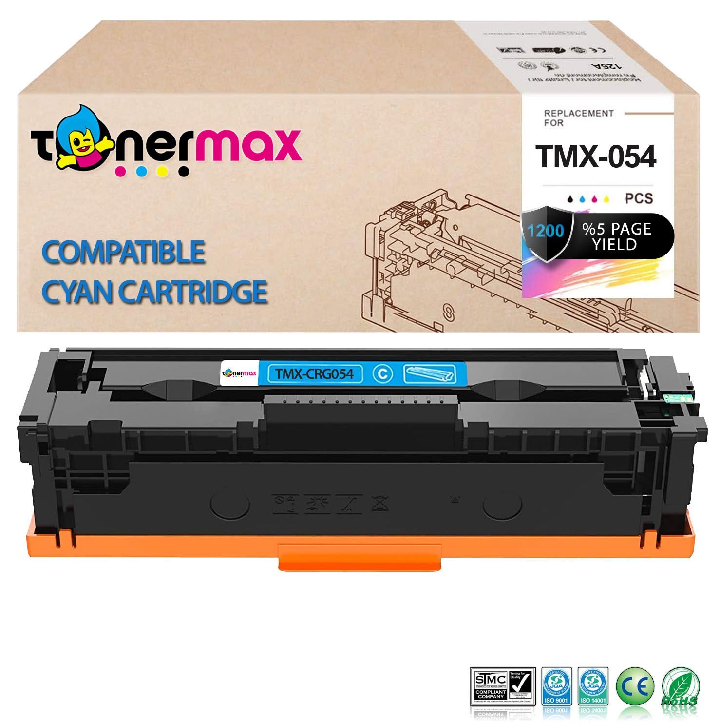 Toner Max Canon CRG 054C Mavi Muadil Toner LBP 621CW Fiyat