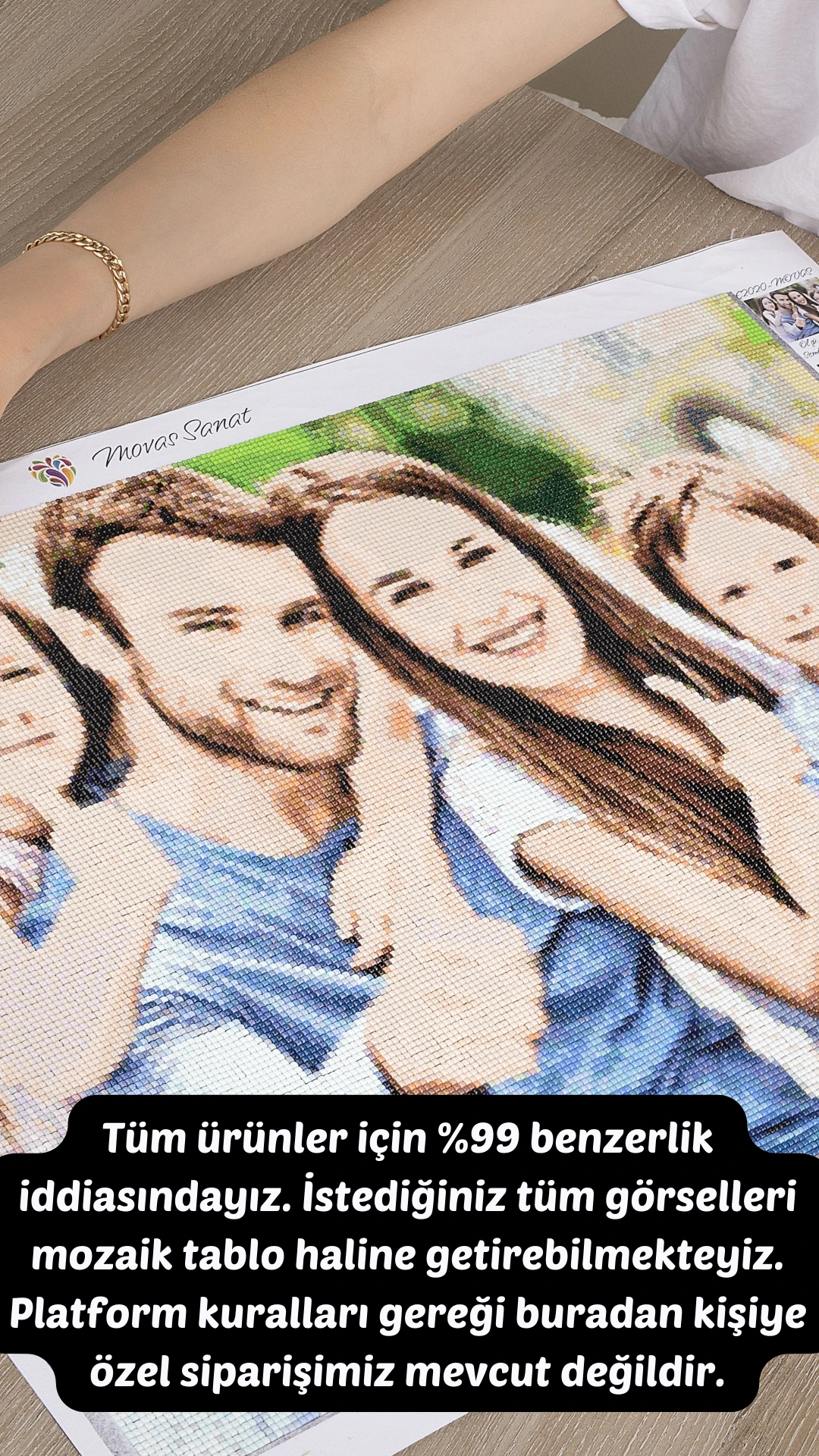 Movas Sanat Hediye Kutuları | Mozaik Sticker | 22x30 | Fiyatı