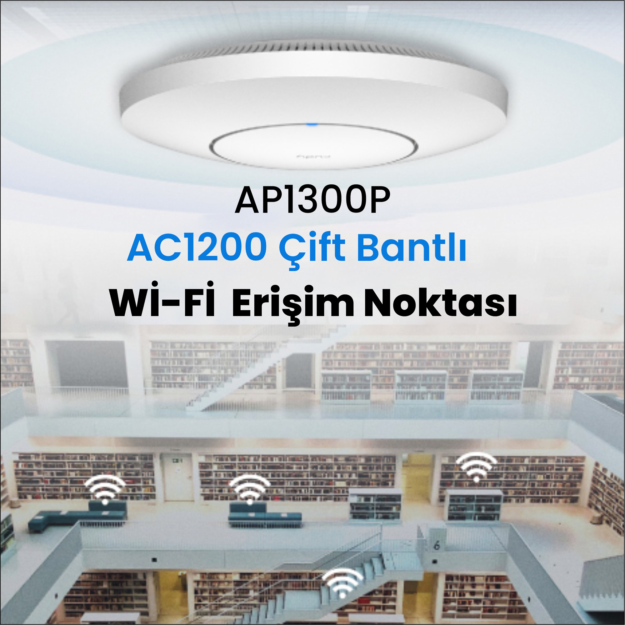 Cudy AP1300 5GHz 867 Mbps, 2.4GHz 300 Mbps WiFi Gigabit IP65 Fiyatı