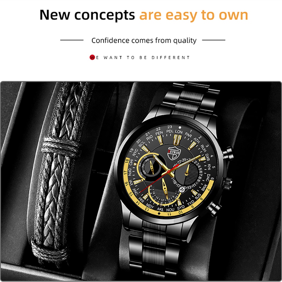 Betty Becky Moda Erkek Kol Saati Altın Paslanmaz Çelik Fiyatı