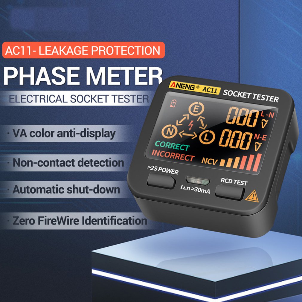 Pandoraplanet AC11 Soket Test Cihazı Pro Gerilim Testi Soket Fiyatı