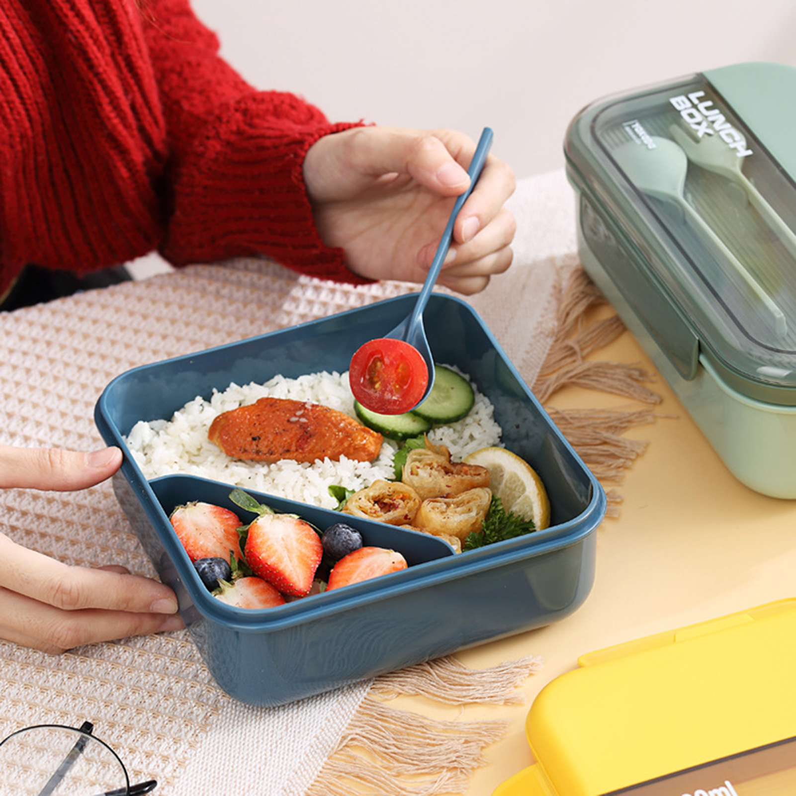 Betty Becky Bento Box Bölmeli Tasarım Isı Yalıtımlı Ofis Fiyatı