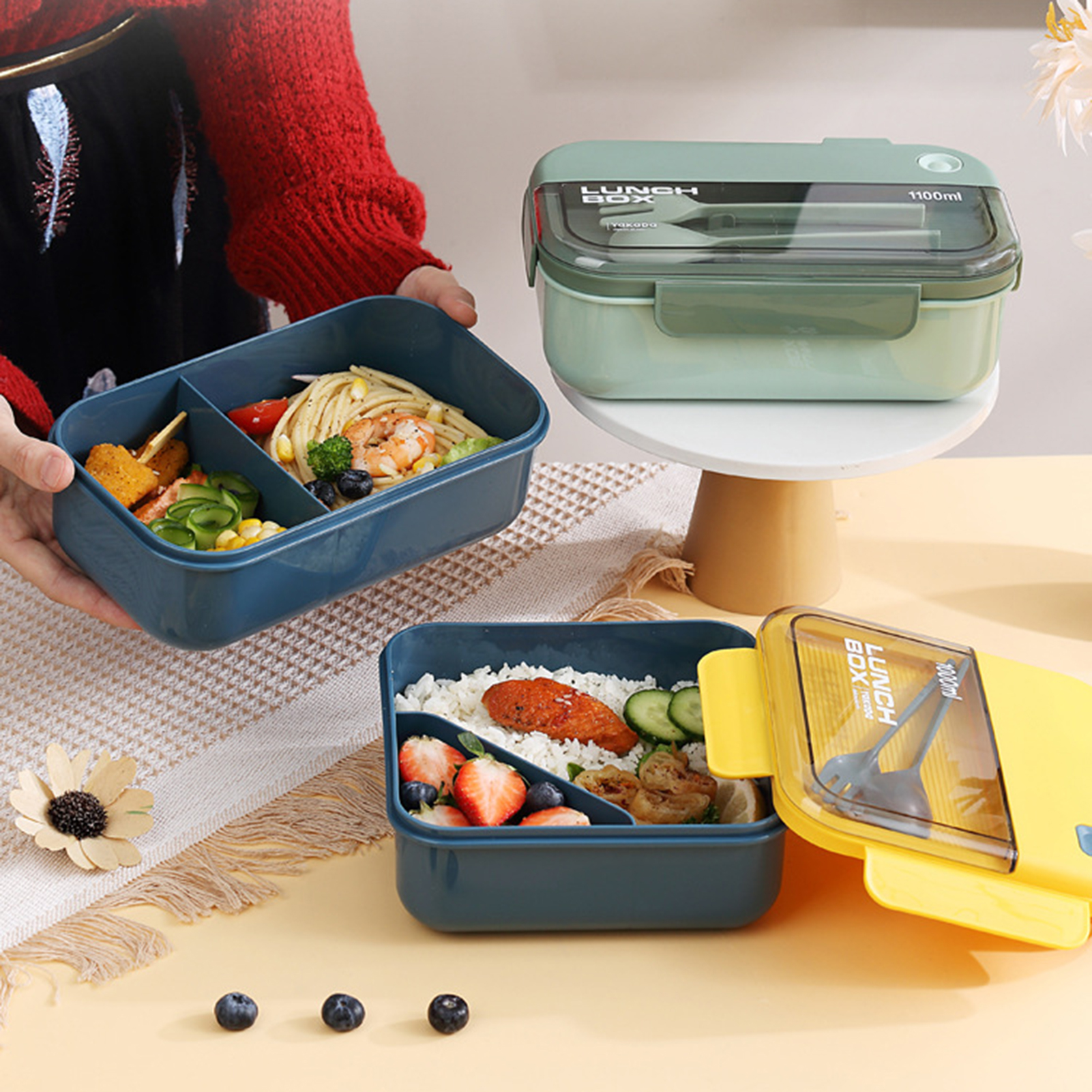 Betty Becky Bento Box Bölmeli Tasarım Isı Yalıtımlı Ofis Fiyatı