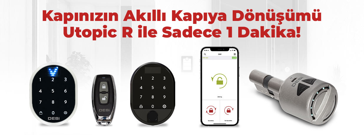 Desi Utopic R Akıllı Kilit ve Parmak Izi V3&tuş Takımı Fiyatı