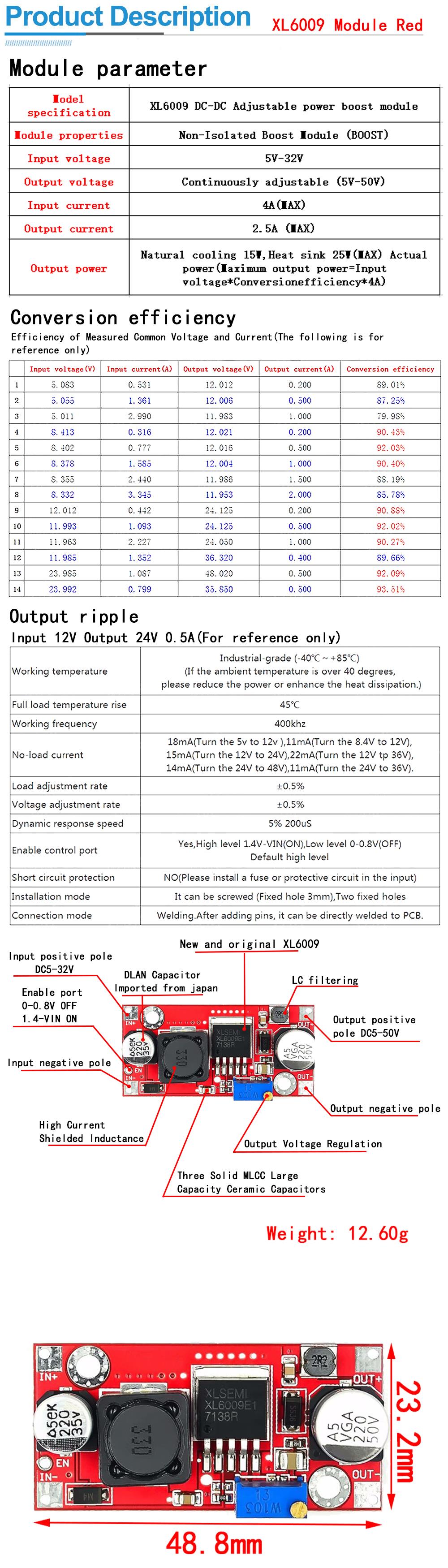 Bettyabecky XL6009/XL6019 4A Boost Dönüştürücü Artırma Fiyatı