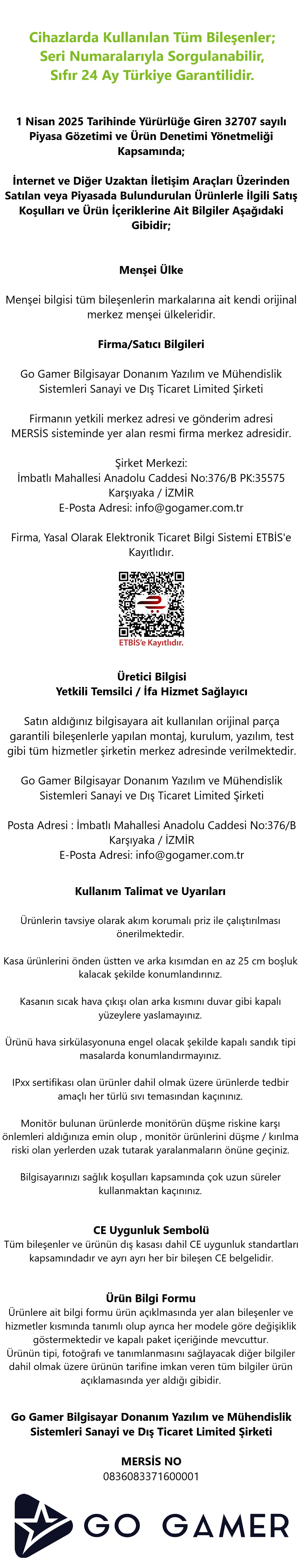 Go Gamer GA2134D AMD Ryzen 9 9900X3D / 64GB DDR5 6000Mhz / Fiyatı