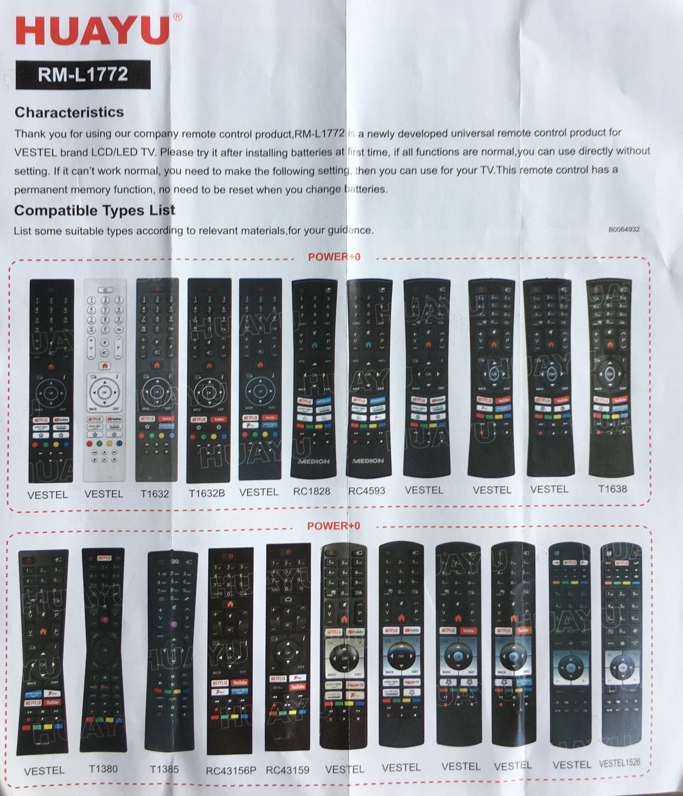 Huayu RM-L1772 Netflix-Youtube-Twitch-Prime Video Tuşlu Fiyatı