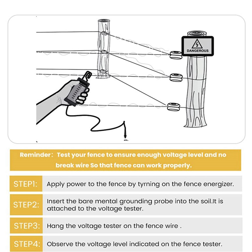 Yinstree Ünlü Ürün 2kv -12KV Gerilim Çit Test Cihazı, Yard Fiyatı