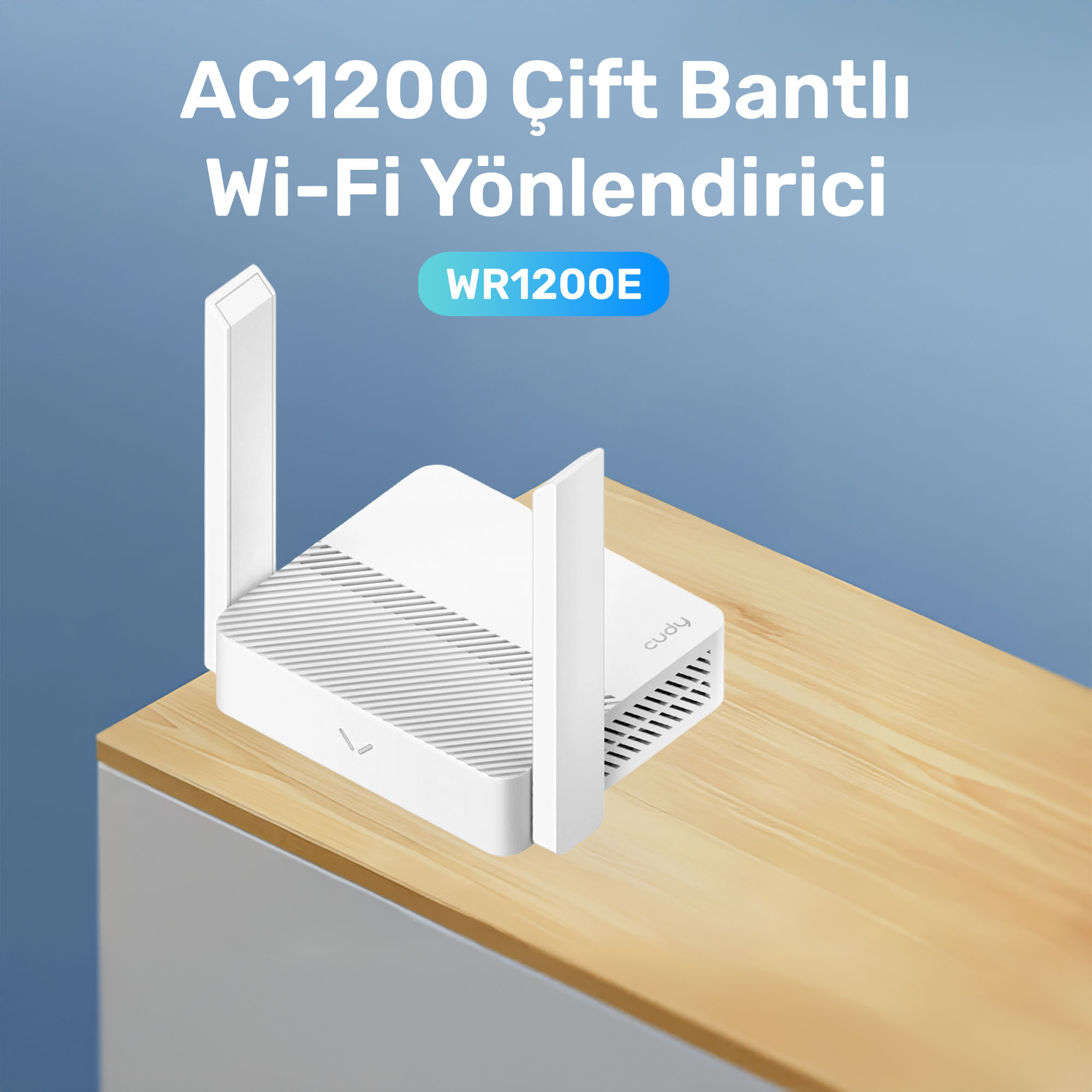 Cudy WR1200E 300MBPS/2.4GHZ 867MBPS/5GHZ 4X5DBI Anten 4port Fiyatı