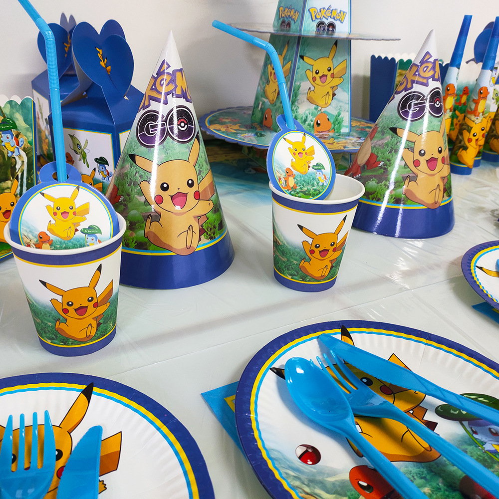 Pasty Pokemon Çocuk Doğum Günü Partisi Dekorasyon Pikachu Fiyatı