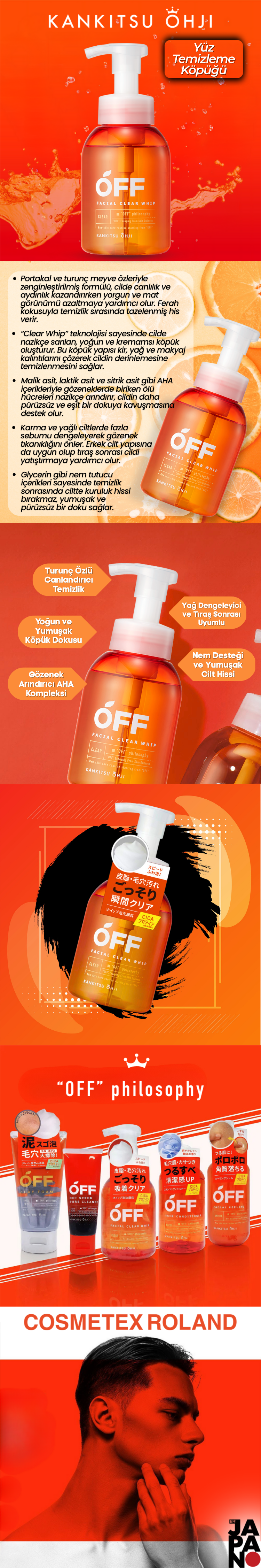 Cosmetex Roland Kankitsu Ohji Off Yüz Temizleme Köpüğü Fiyatı