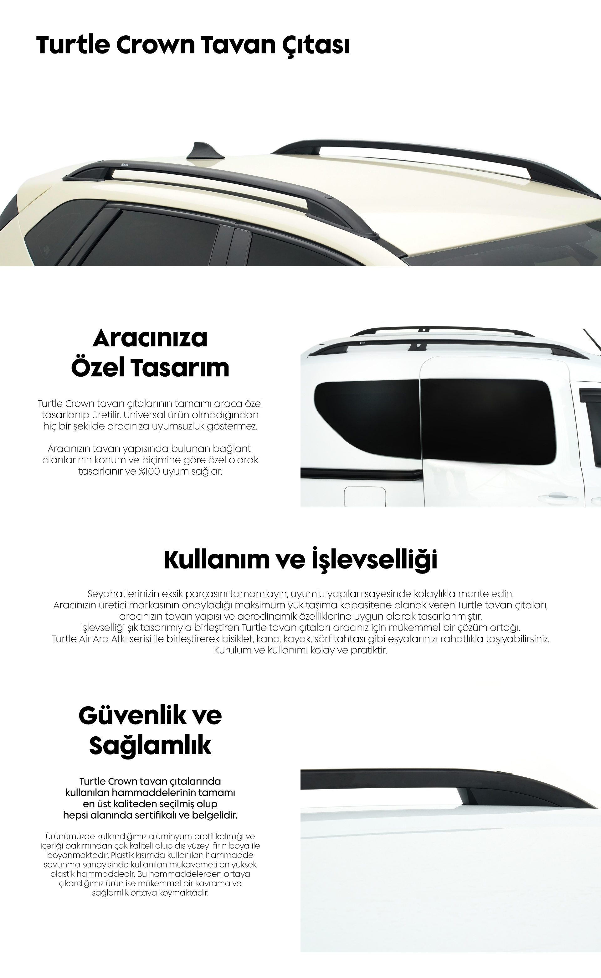 Turtle Hyundai Creta (Gs) 2015-2020 Crown Tavan Çıtası Siyah Fiyatı