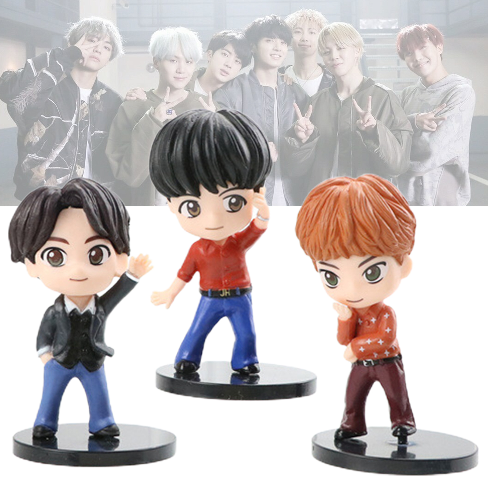 Childrenworld Karikatür Figürleri Ayakta Pozisyonu Bts Kek Fiyatı