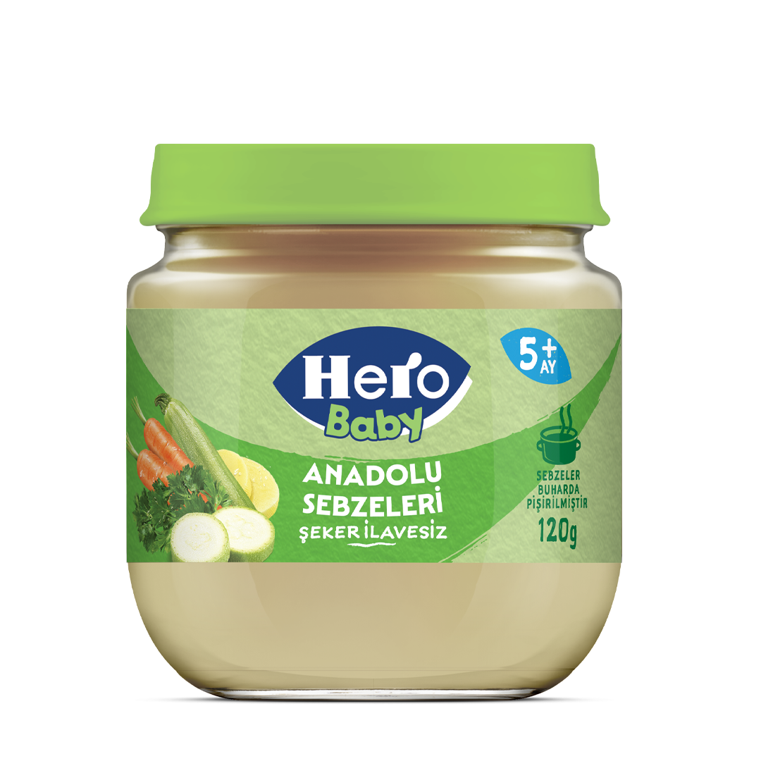 Hero Baby Anadolu Sebzeleri Püreli Kavanoz Mama 120G x 12 Fiyatı