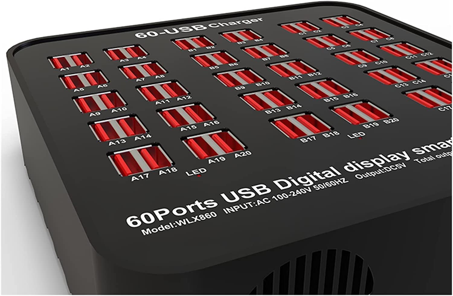 60 USB Port Çoklu USB Şarj Istasyonu Cihazı 300W WLX-860 Fiyatı